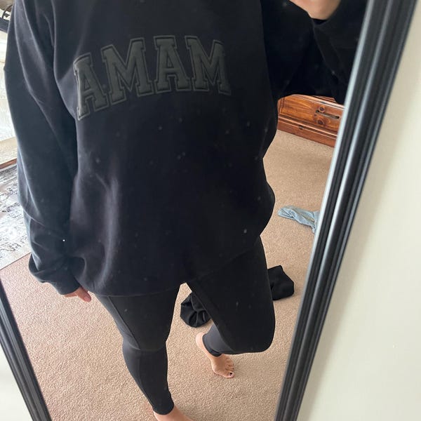 Mama Keepsake Sweatshirt With Puff Embossed Lettering and Personalized ...