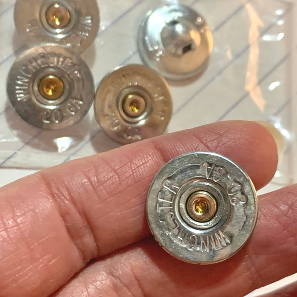 12 Gauge Shotgun Buttons (WIN), 20 Gauge, Custom, Accessories, Gift ...