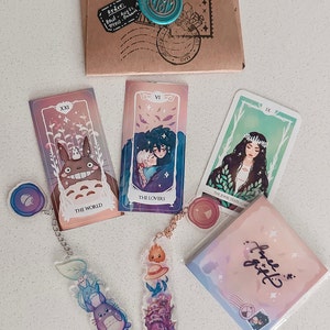 Enchanted Wax Seal & Stamp Linked Acrylic CHARMS Keychains Keyring ...