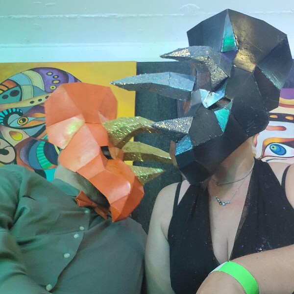 Commedia Dell Arte Mask Set, 3D Papercraft Mask Template, Italian ...