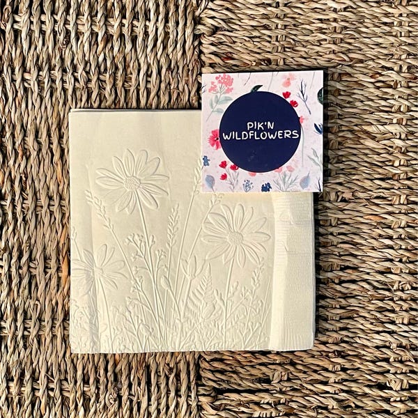 Baby Shower Napkin ~ Embossed Paper Napkins ~ Baby Girl ~ Cake ...