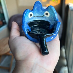 Pre-order Handmade Ceramic Fire Demon Spoon Rest, Unique Christmas Gift ...