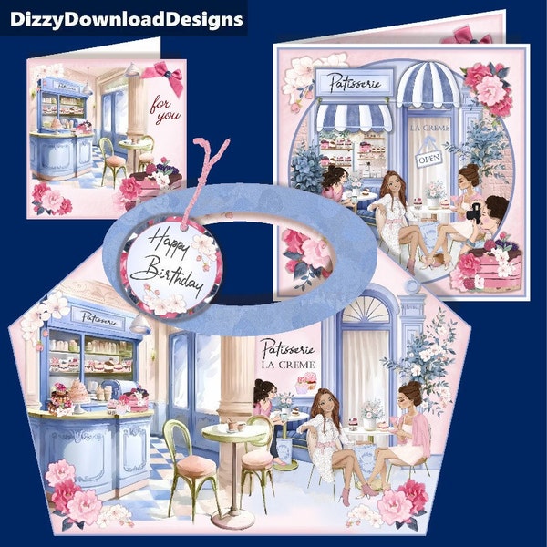 Pink Coffee Shop Clipart, Paris Cafe Clip Art, Png. Digital Watercolor ...