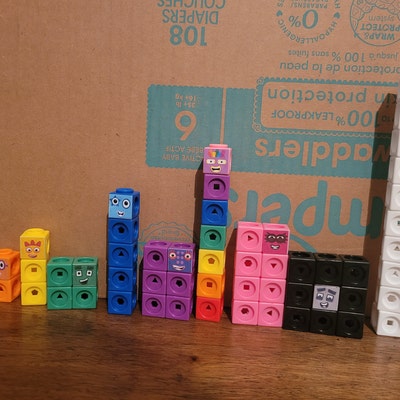 Alphablocks Face Stickers A-Z for 2cm Mathlinkcube/blocks A4 Stickers ...