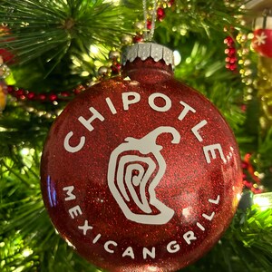 Chipotle Inspired Christmas Ornament, Novelty Chipotle Inspired ...