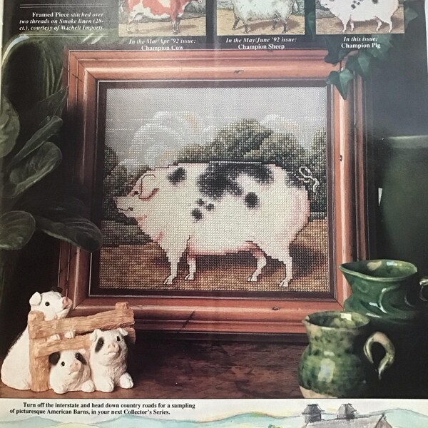 Vintage Leisure Arts Counted Cross Stitch Pattern Footprints by Teresa ...