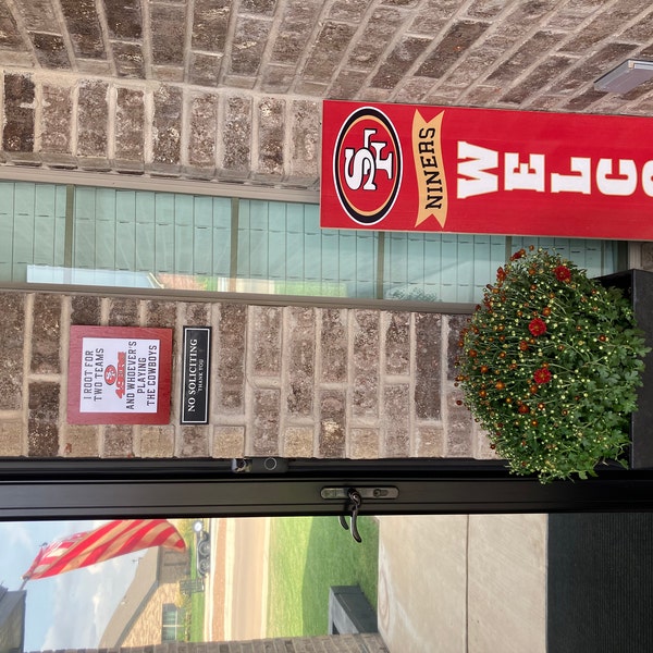 San Francisco 49er Decor| SF 49er Ceramic Tile Sign | Father's Day Gift ...