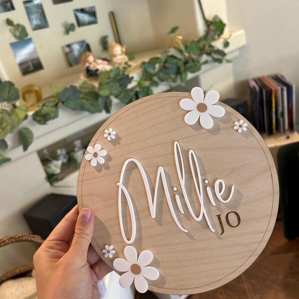 Daisy Hello World Baby Birth Announcement| Hello World Name ...