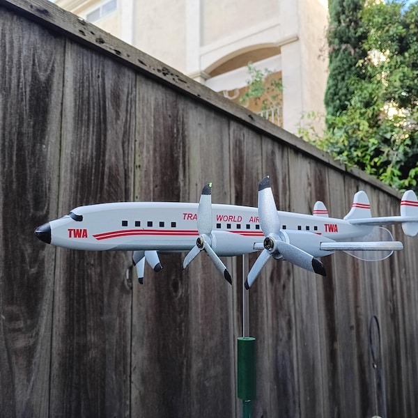 TWA Lockheed Constellation Wind Spinner Whirligig - Etsy