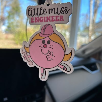 Little Miss Engineer Sticker Engineering Empowerment Engineering ...