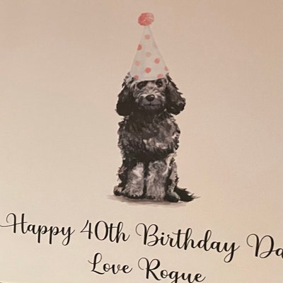 Personalised Birth Flower Card, Customised With Name Stem, Meaningful ...