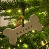 Personalised Dog Bone Clay Tree Decoration, Pet Christmas Decoration ...