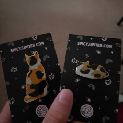 Calico Cat Enamel Pin, Cat Lover Gift, Cute Enamel Pin - Etsy