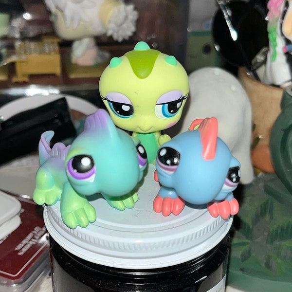 LPS Punkiest Pets, Lizard, Frog, Fairy, Gecko, Iguana, Chameleon ...