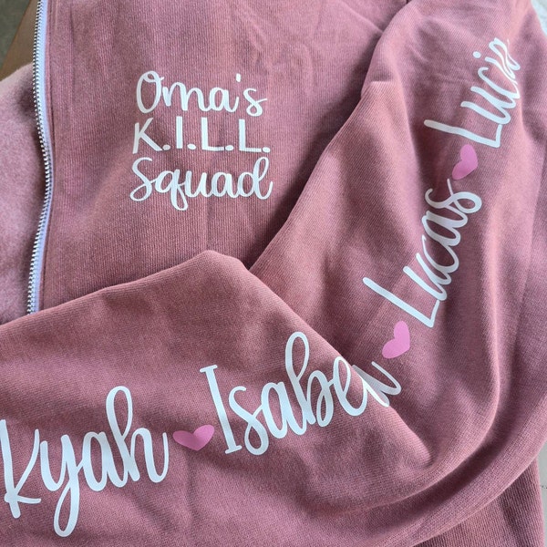 Grandma Zip up Sweatshirts, Grandma Darlin Sweater, Zipper Sweater ...