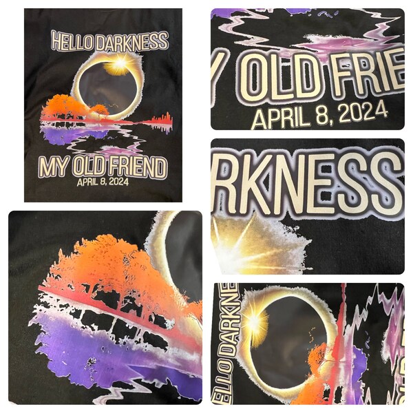 Hello Darkness Shirt, April 8th 2024 Shirt, Eclipse Event Shirt, Funny ...