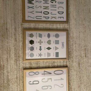 Sage Green Watercolor Alphabet Print Green Nursery Decor ABC - Etsy