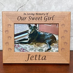 Custom Cat Frame, Pet Memorial Frame, in Memory of Cat, Memorial for ...