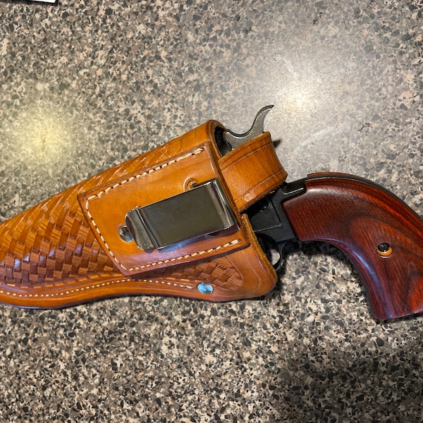 Revolver .22lr Holster Ruger Wrangler Heritage Rough Rider Hand Crafted ...
