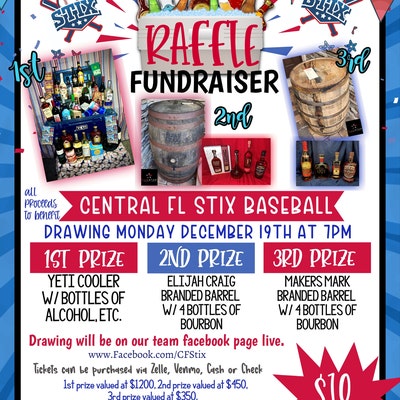 Cooler Raffle Fundraiser Flyer, Alcohol Raffle Fundraiser Template ...