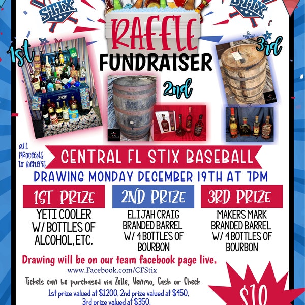 Cooler Raffle Fundraiser Flyer, Alcohol Raffle Fundraiser Template ...
