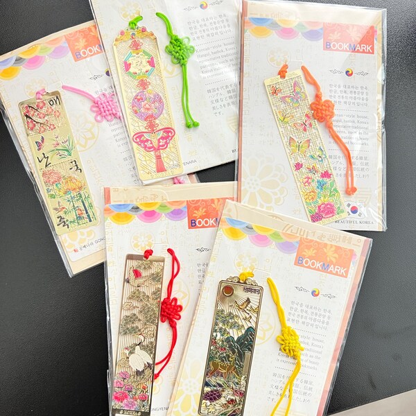 Korean Traditional Design Bookmark | Ten Long Lives | Ten Longevities ...