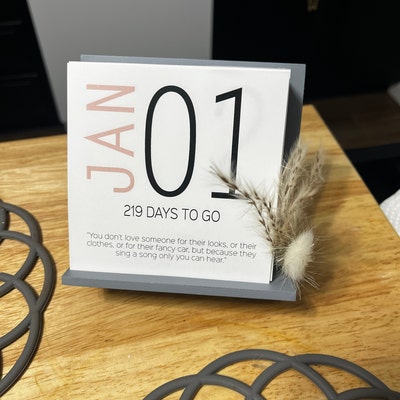 Retirement Countdown Calendar Custom Retiring Gift for Colleague, Boss ...