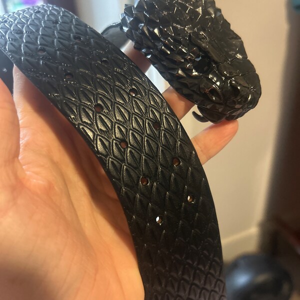 VIPER Belt Turquoise. Large Snake Belt. Handmade.beltbuckle.buckle ...