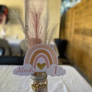 Pastel Rainbow Confetti Boho Rainbow Party Confetti Table - Etsy