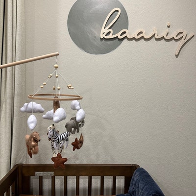 Custom Wood Name Sign for Nursery Girl, Boy, Over Crib Sign, Baby Name ...