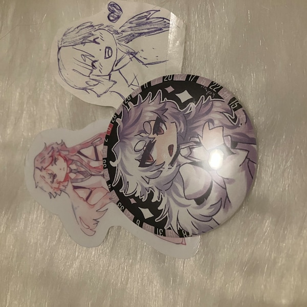 BSD Bungou Stray Dogs Pins - Sigma & Bram Stoker | Decay of the Angel ...