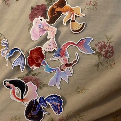 The Little Mermaid Stickers Princess Ariel Mermaid Art Mermay - Etsy