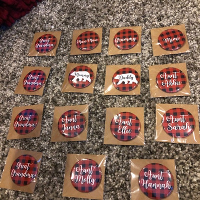 Personalized Buffalo Plaid Pin Button, Lumberjack Bride to Be Pinback ...