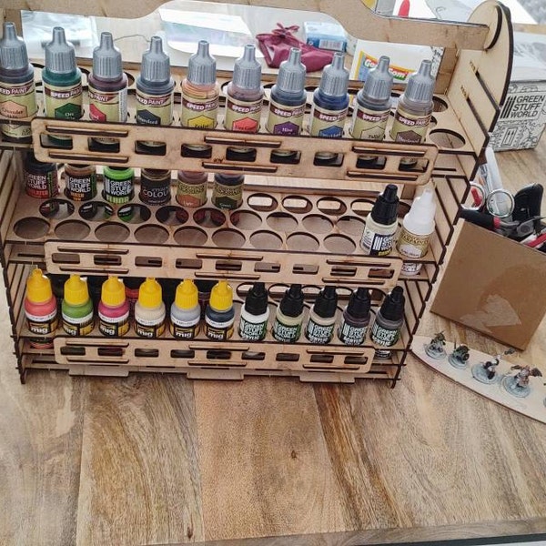 Vertical Paint Storage Rack for Model Painting, Compatible With Several ...