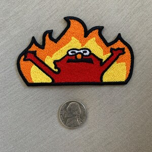 Hell Fire Meme Embroidered Patch - Etsy