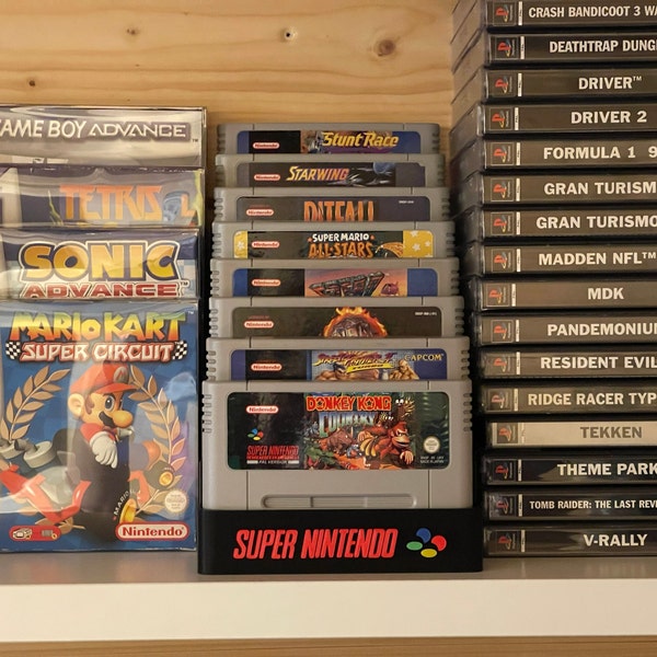 SNES Super Nintendo Display Game Stand - Etsy