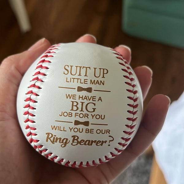 Ring Bearer Proposal Baseball, Ring Bearer Gift, Usher Baseball, Usher ...