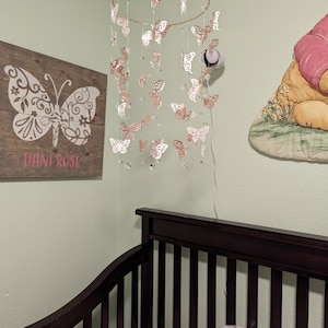 Pink Wall Decor, Butterfly Wall Stickers, Pink Room Decor, Pink Wall ...