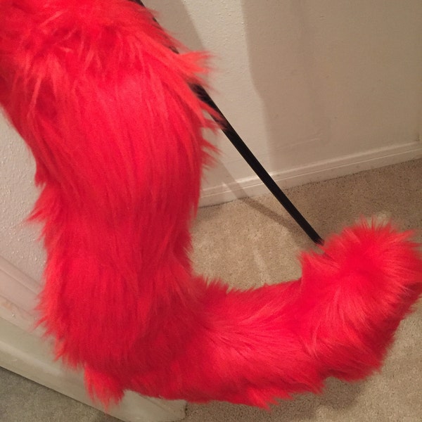 CUSTOM: Cat/feline Fursuit Tail -with Curve- - Etsy