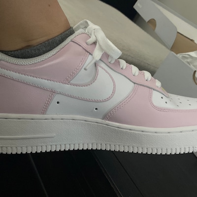 Pink Custom Air Force 1 Custom Nike Air Force 1 Pink Tones Custom Air ...