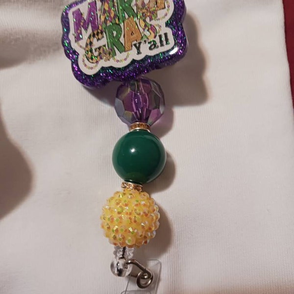 Pink Awareness Ribbon Badge Reel, Retractable Swivel Alligator Clip ...