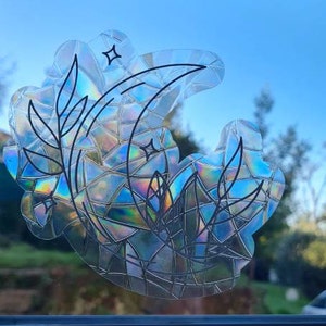 Suncatcher Sticker nature Sun - Etsy