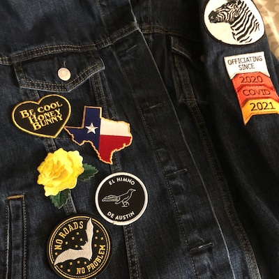 TEXAS Outline Shape STATE Flag PATCH Iron-on Embroidered Applique Top ...