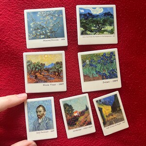 Van Gogh Painting Stickers Mystery Pack of 6 Waterproof Glossy Vinyl ...