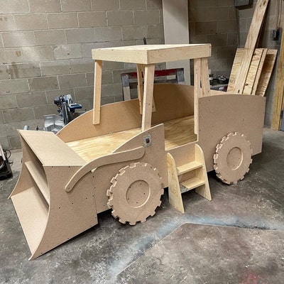 Twin Size Front End Loader Bed PLANS plans Only, Create a Construction ...