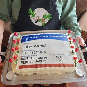 Medicare Card EDIBLE Image for Cakes and Cupcakes, Retirement Cake ...