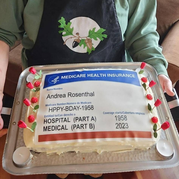 Medicare Card EDIBLE Image for Cakes and Cupcakes, Retirement Cake ...