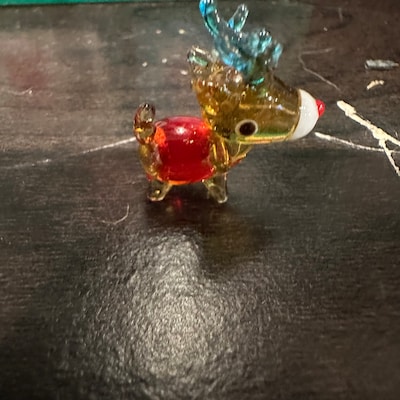 1.75 Tall Lampwork Glass Miniature Gnomes, Gnome Figures, Gnomes ...