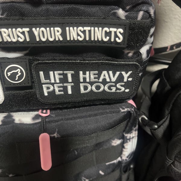 Lift Heavy, Pet Dogs Patch - Etsy