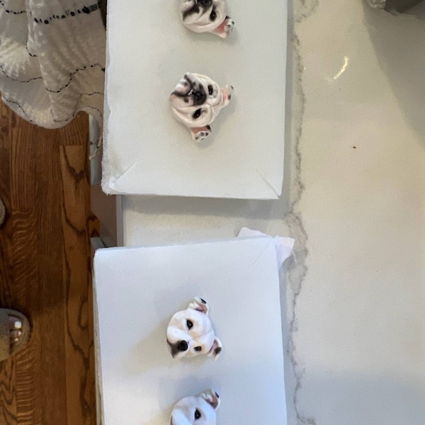 Ferret Handcrafted Polymer Clay Stud Earrings, Fimo Ferret Forest Wild ...